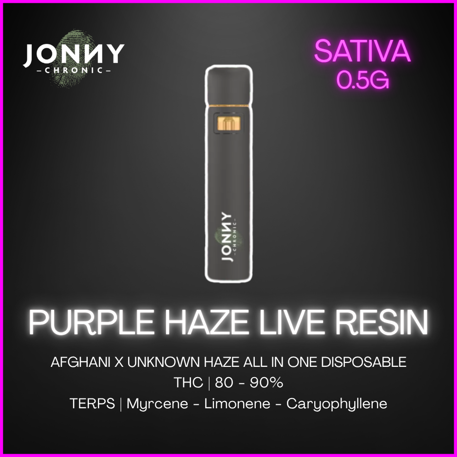 Jonny Chronic - Purple Haze Live Resin Lto Disposable Pen - 0.5G ...