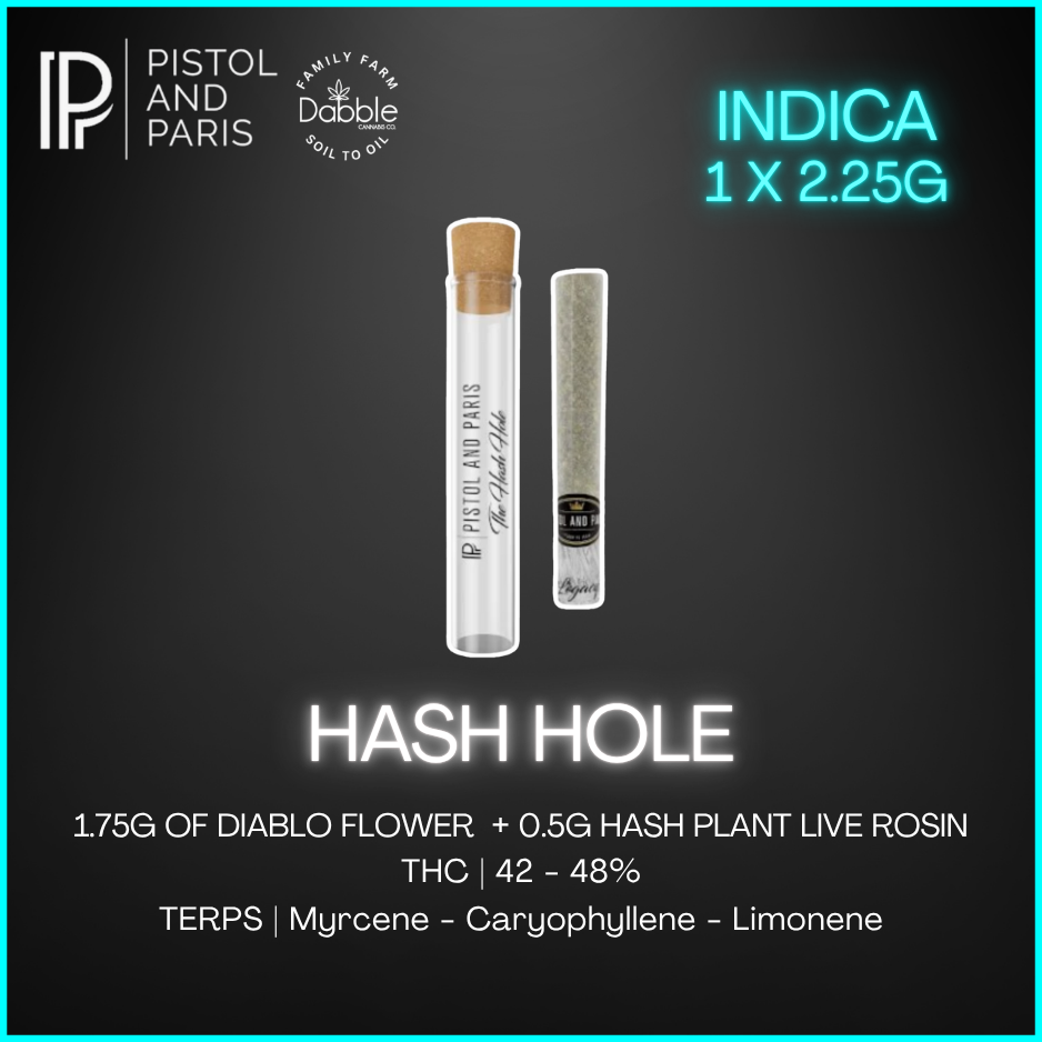 Pistol And Paris - Hash Hole Lto Infused Pre-Roll - 2.25G – Pineapple ...