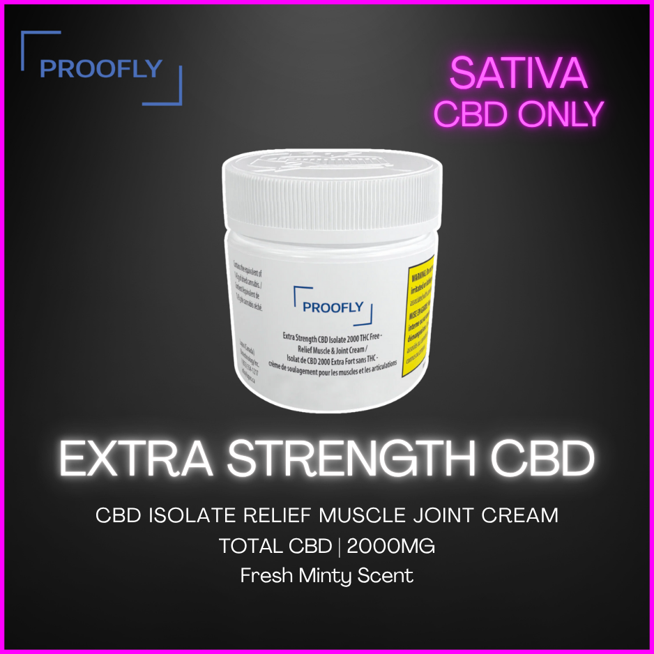 Proofly - Extra Strength Cbd 2000 Relief Muscle Joint Cream - 100G ...