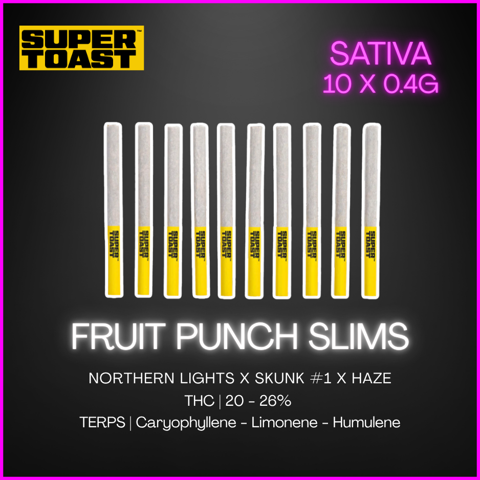 Super Toast - Fruit Punch Slims Pre-Rolls - 4G – Pineapple Victoria